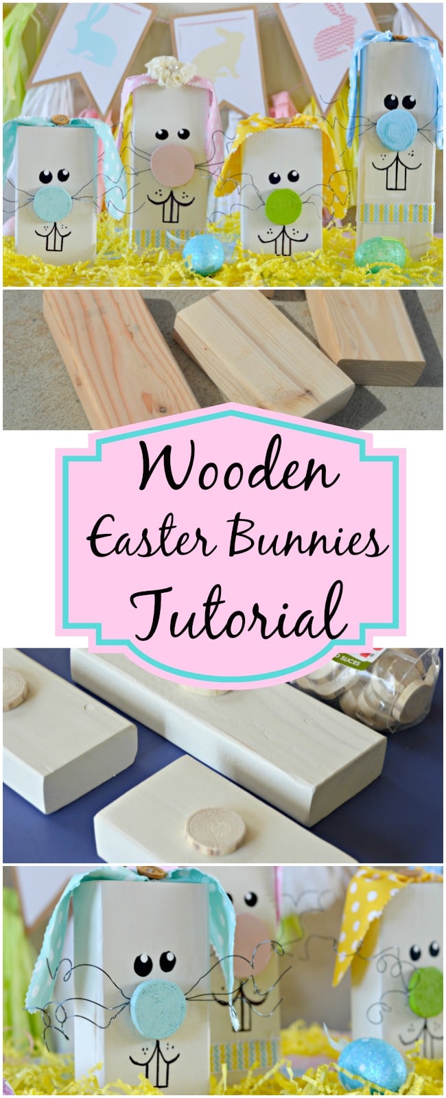 Wooden Easter Bunnies Tutorial - My Latina Table