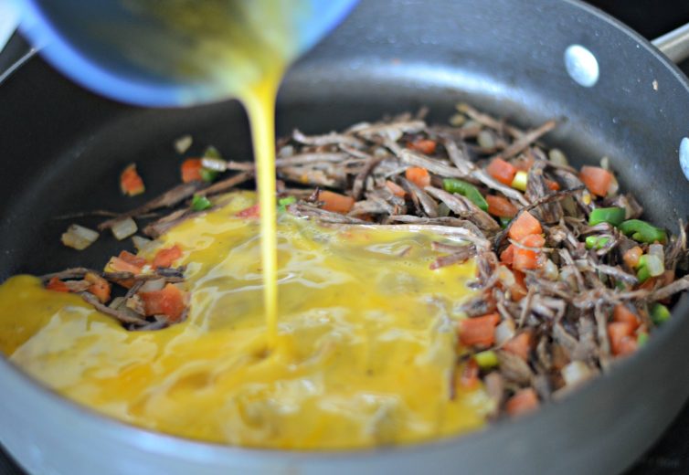 Mexican Style Machaca Eggs (Great for Breakfast Burritos) - My Latina Table