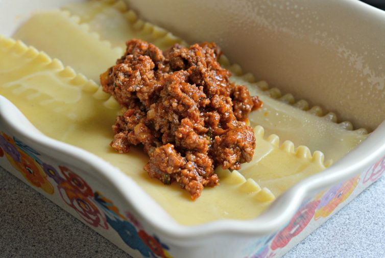 Three Cheese Meat Lasagna Recipe