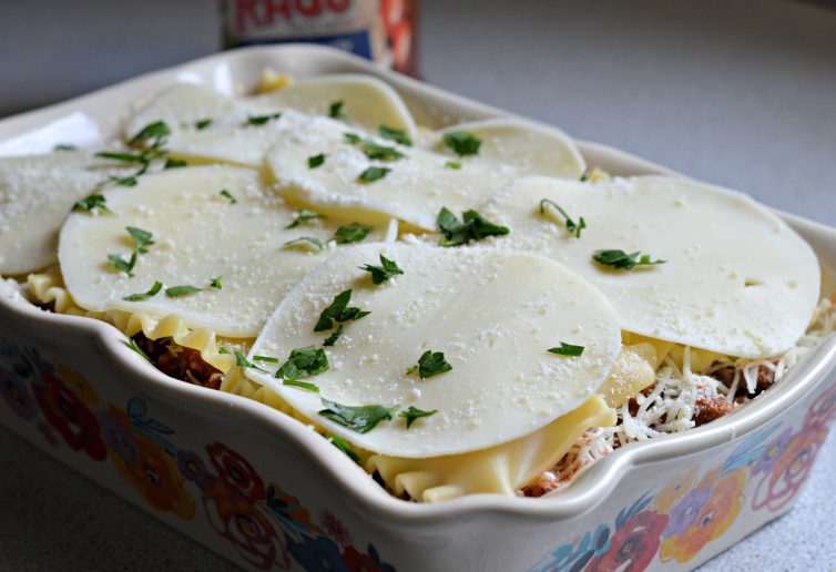 Three Cheese Meat Lasagna Recipe