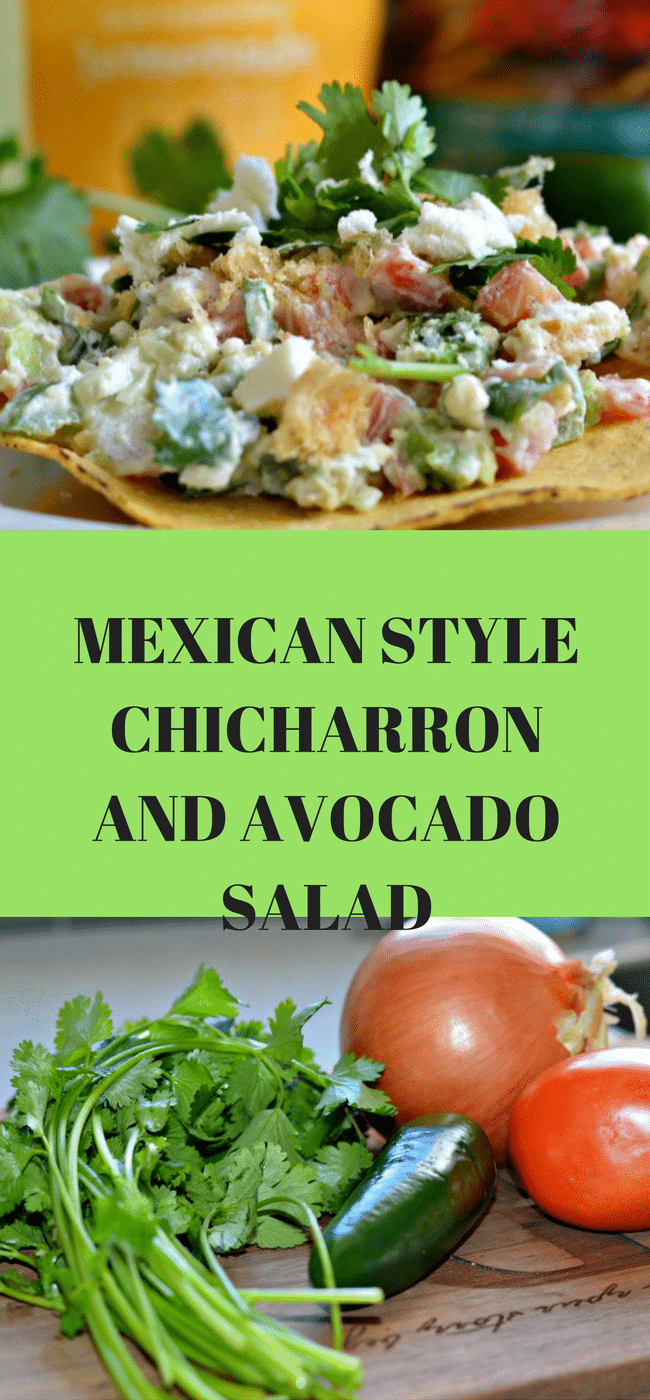 Mexican Style Chicharron and Avocado Salad - My Latina Table