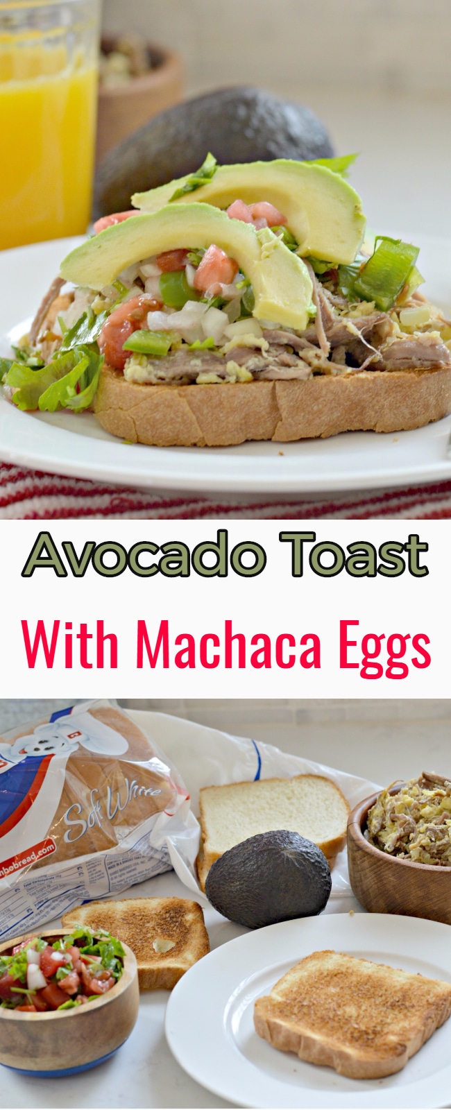 Avocado Toast with Machaca Eggs and Pico de Gallo - My Latina Table