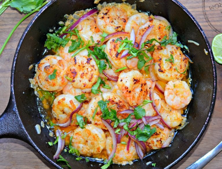 Delicious Mexican Style Garlic Shrimp Recipe (Camarones al Mojo de Ajo)