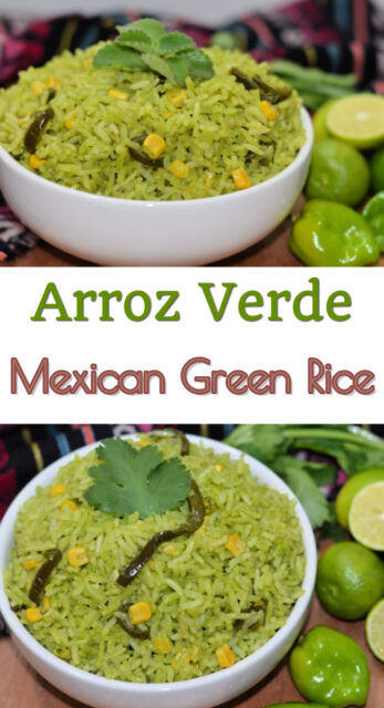 Arroz Verde Recipe (Mexican Green Rice with Poblano Peppers)