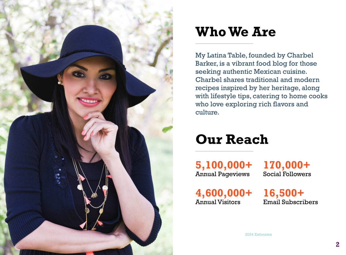 Media Kit - My Latina Table